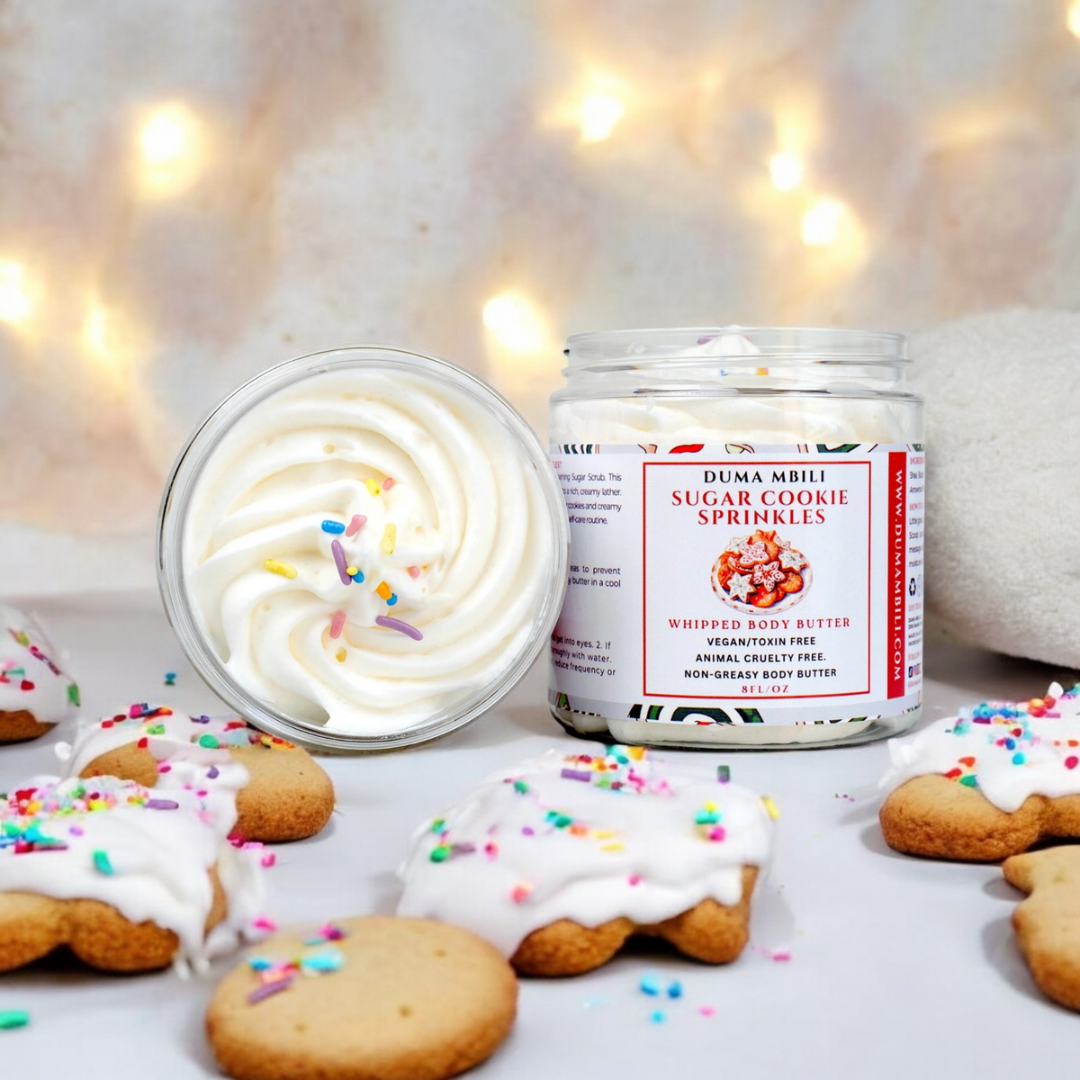 Sugar Cookie Sprinkles Whipped Body Butter – Duma Mbili LLC